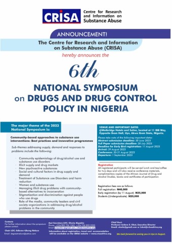 6th National Symposium on Drugs and Drug Policy in Nigeria ...