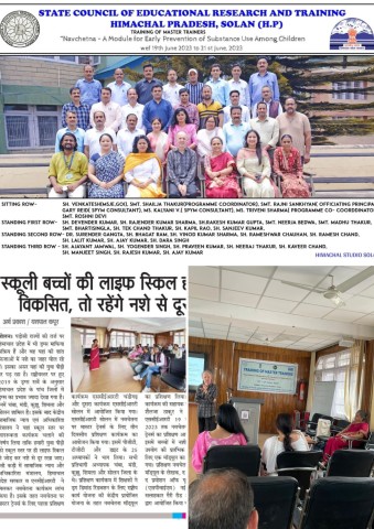 “NAVCHETNA: A new Consciousness on Life Skills and Drug Education for ...