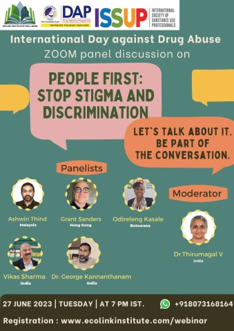 Panel Discussion on Social Stigma and SUD | International Society of ...