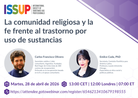 La comunidad religiosa y la fe frente al trastorno por uso de ...