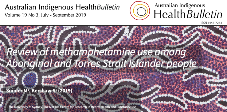 Review of Methamphetamine Use among Aboriginal and Torres Strait ...