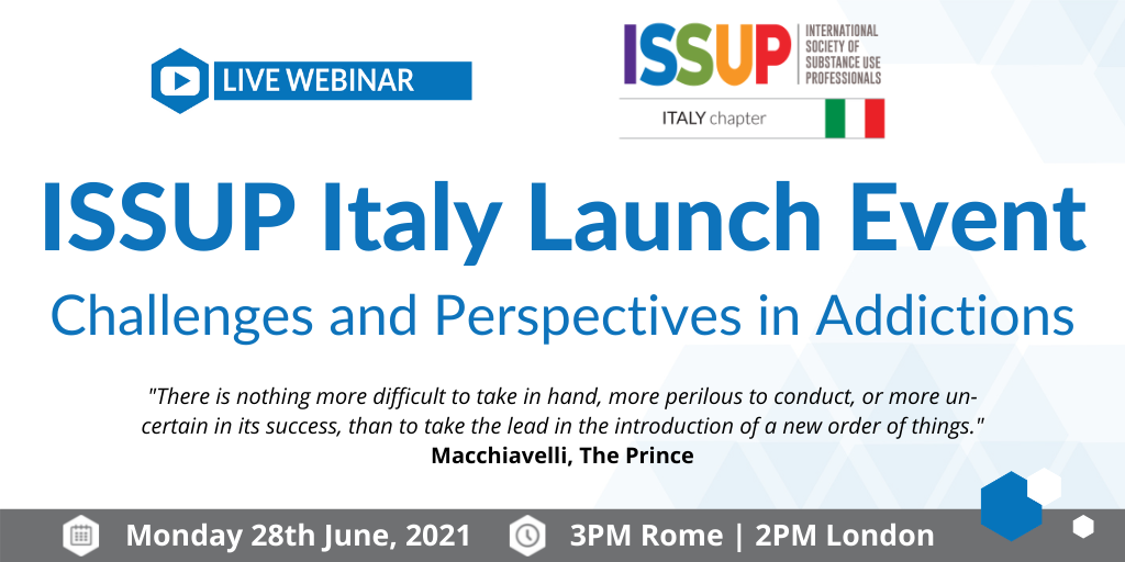 ISSUP Italy Launch | International Society of Substance Use Professionals