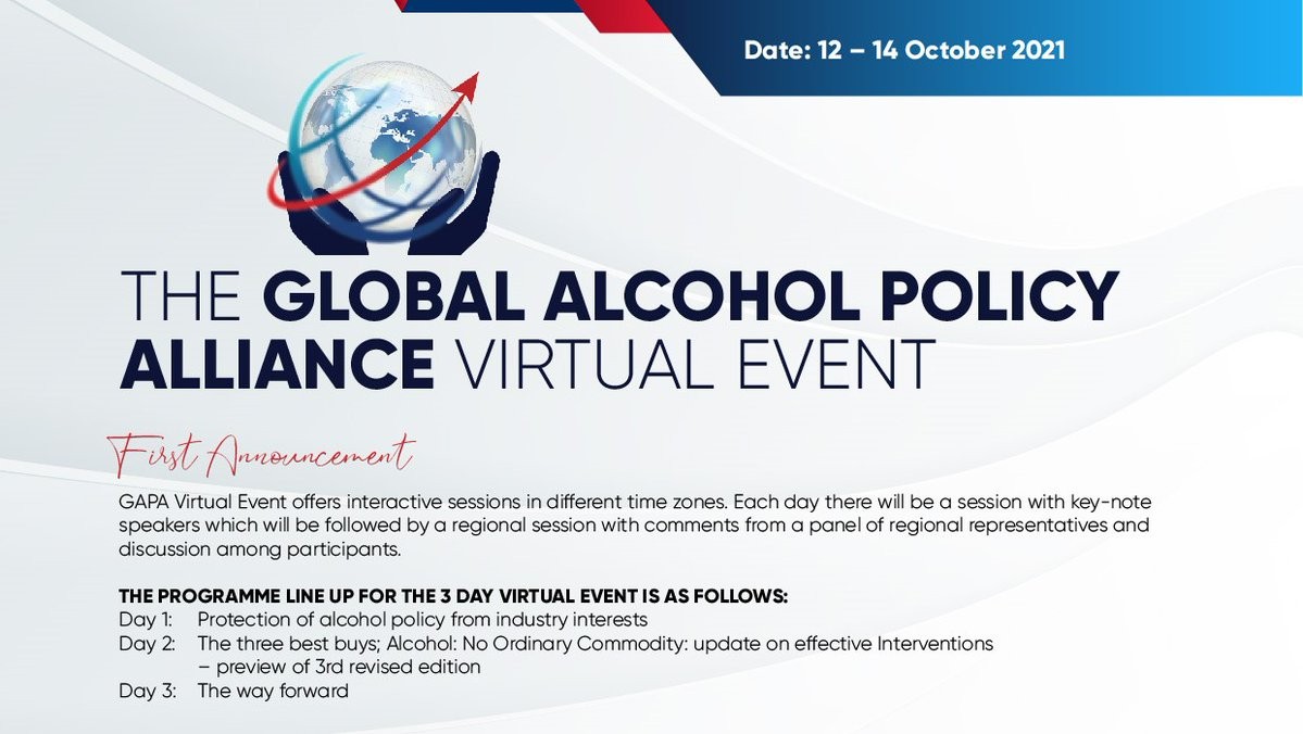 The Global Alcohol Policy Alliance Virtual Event 2021 | International ...