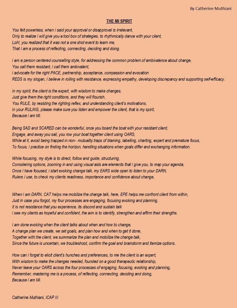 The MI Spirit | International Society of Substance Use Professionals