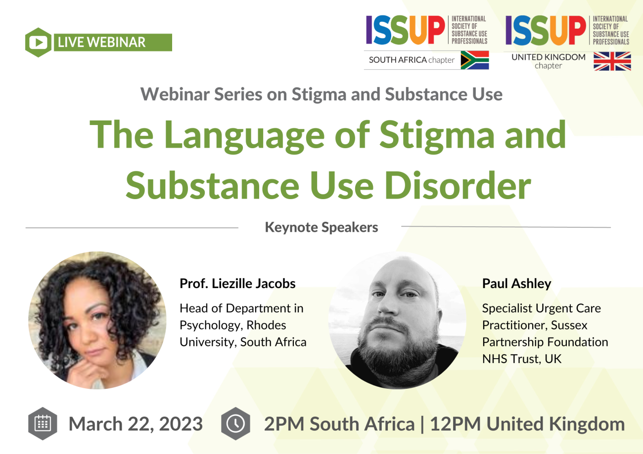 The Language of Stigma and Substance Use Disorder | International ...