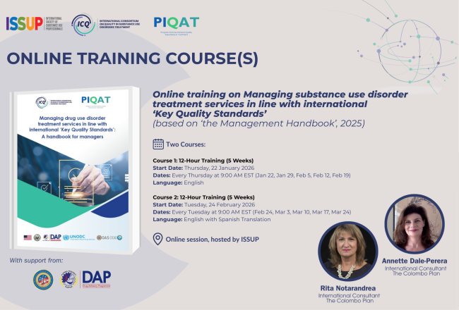Online training on Managing substance use disorder treatment services ...